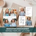 Graduation Invite for Twins Canva Template, Siblings Double Graduation ...