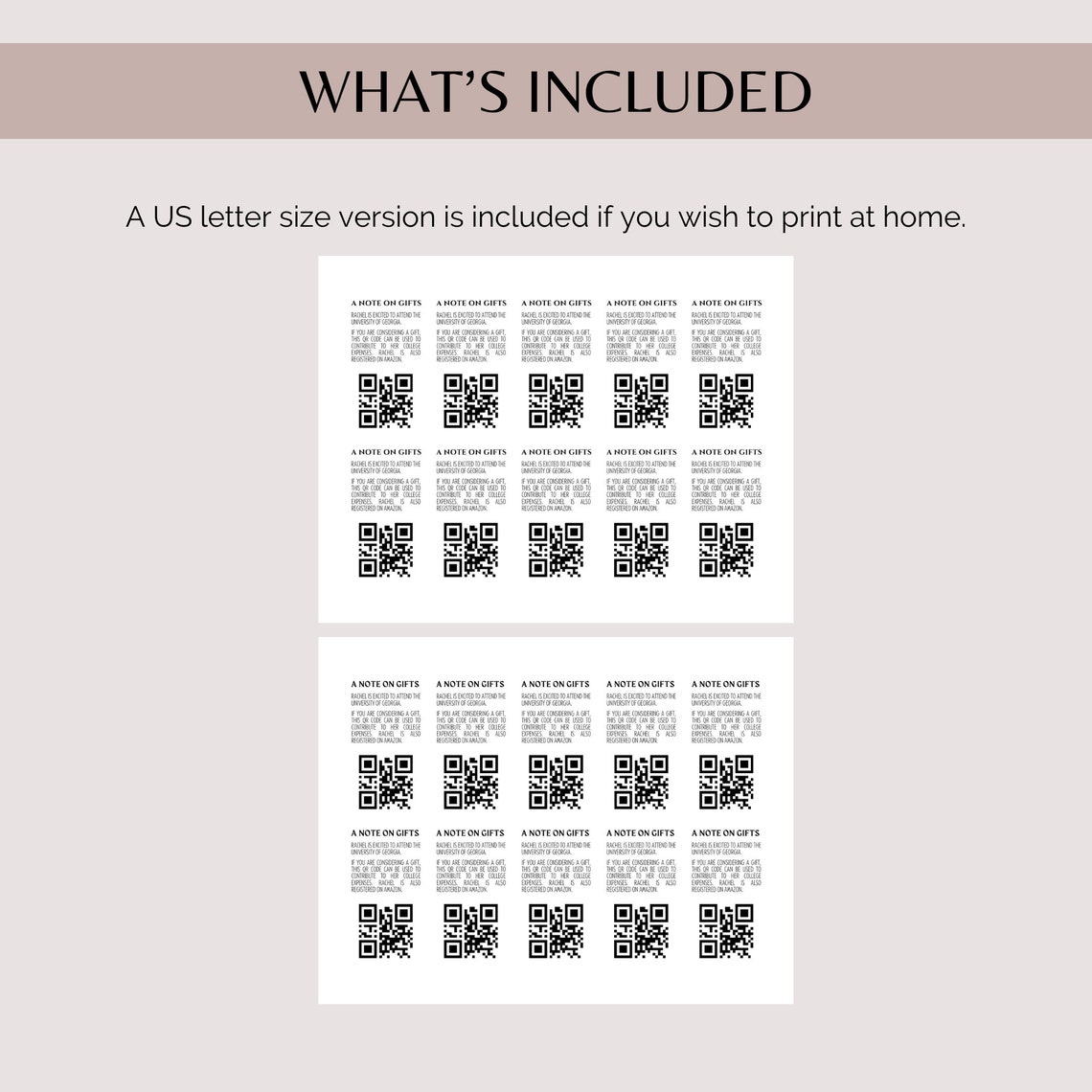 Graduation Party Invitation Insert Card Canva Template, Graduation QR ...