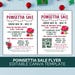 Poinsettia Sale Flyer Canva Template, Christmas Poinsettia Fundraiser ...
