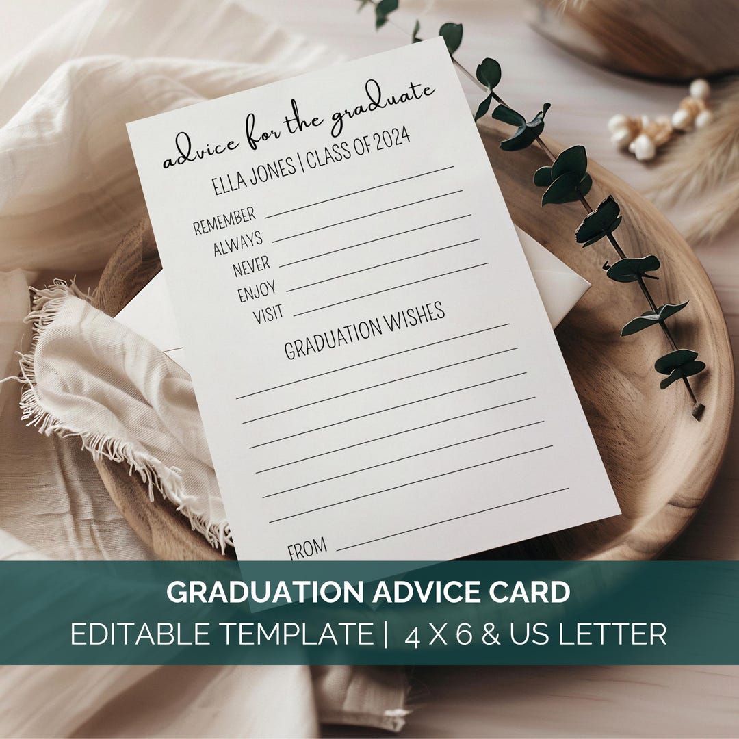Advice for the Graduate Cards, Advice for College Graduate Card, Words ...