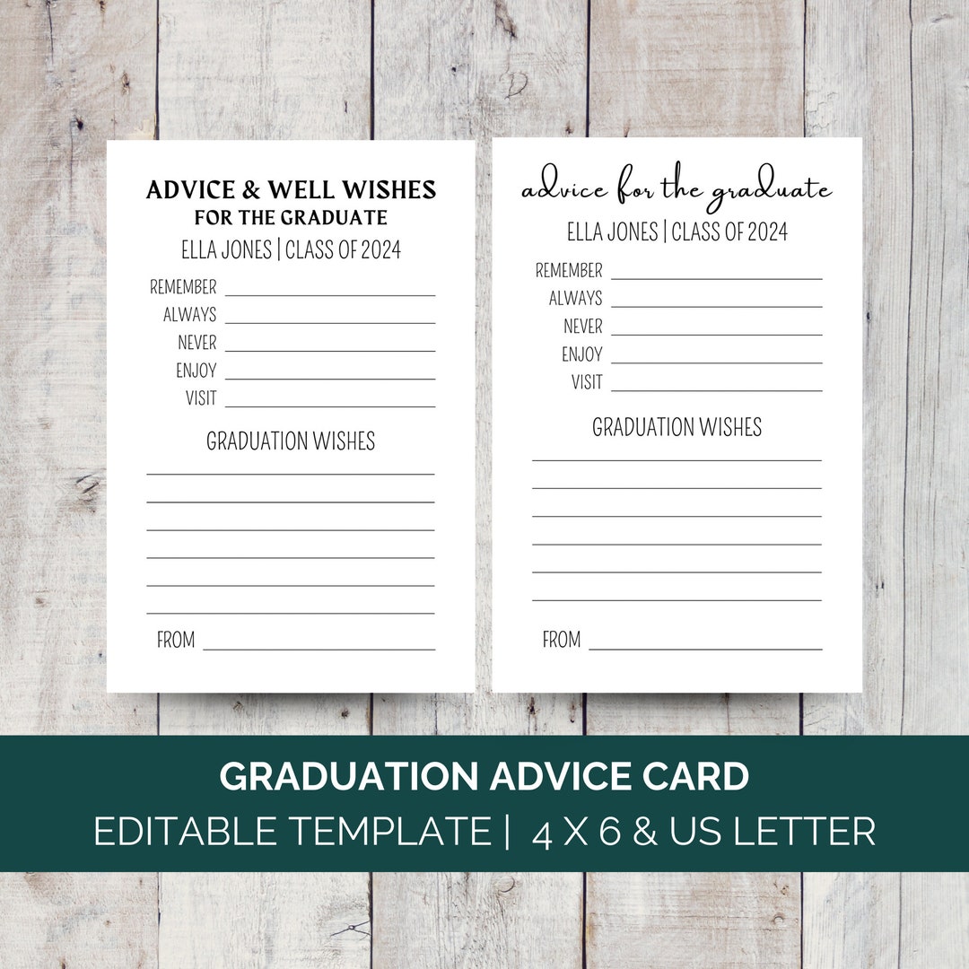 Advice for the Graduate Cards, Advice for College Graduate Card, Words ...