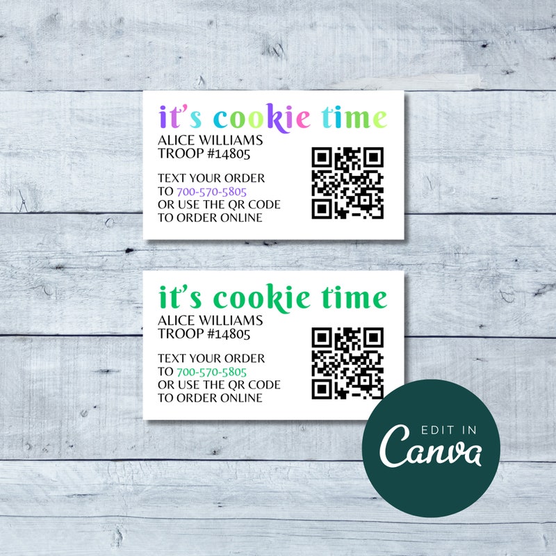 Girl Scout Business Cards - Etsy