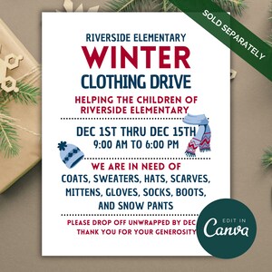 Giving Tree Flyer Template, Giving Tree Tags Printable, Angel Tree Sign ...