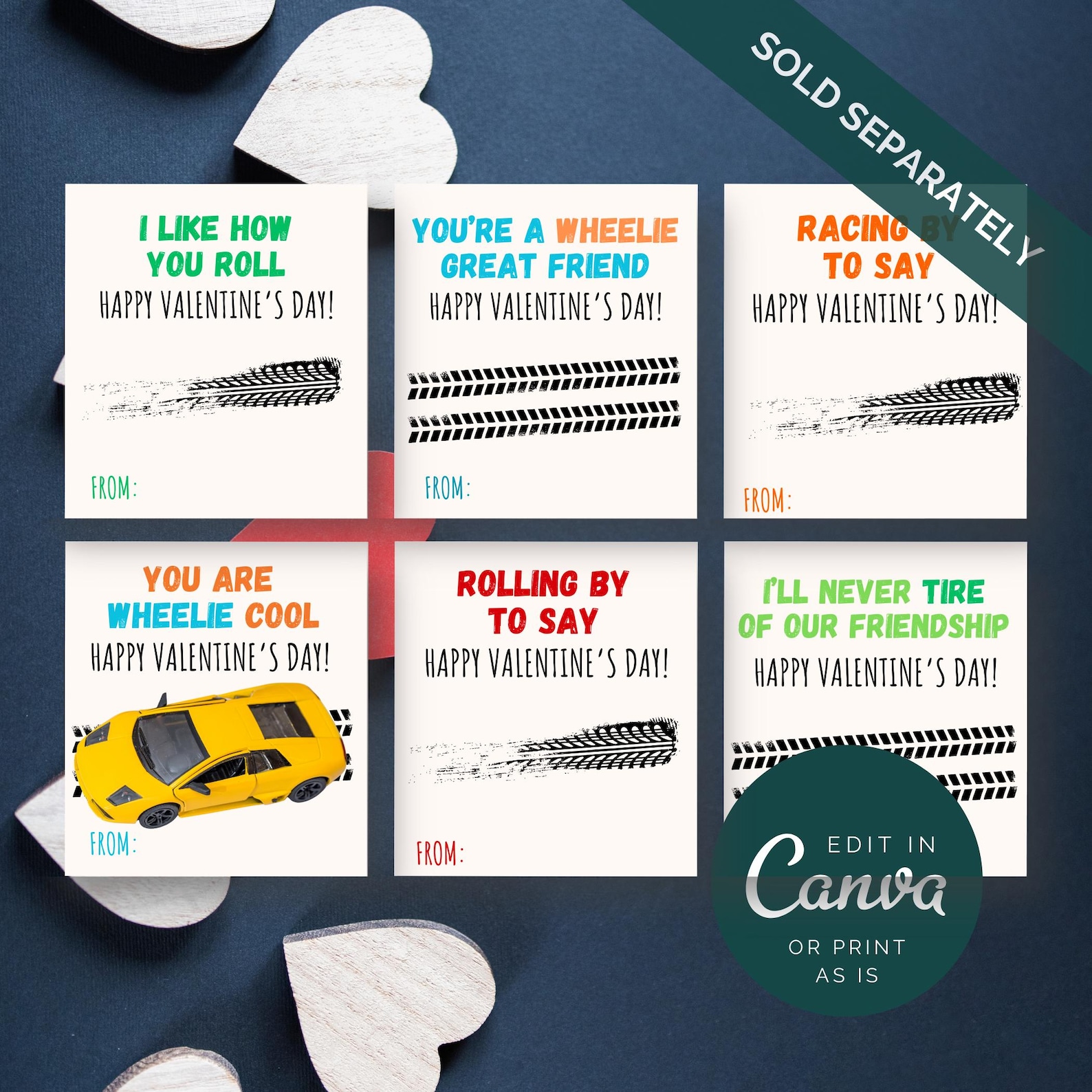 Bunny Valentine's Day Cards Canva Template, Rabbit Valentine Tags, Cute ...