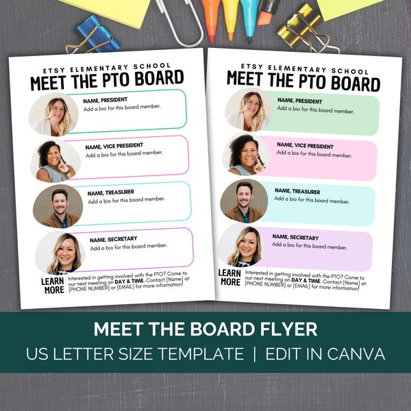 Meet the Board Template - Etsy