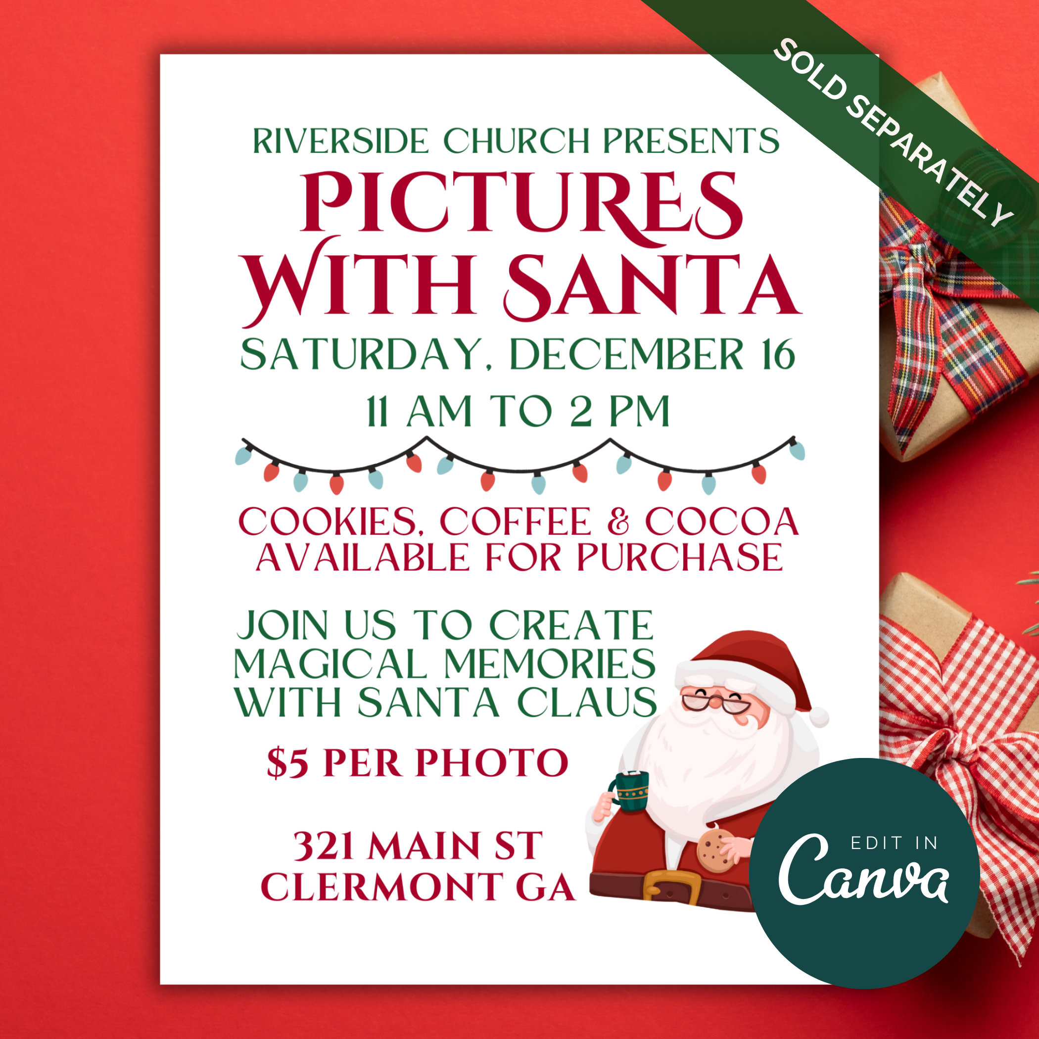 Christmas Potluck Flyer Template, Winter Potluck Sign, Office Potluck ...