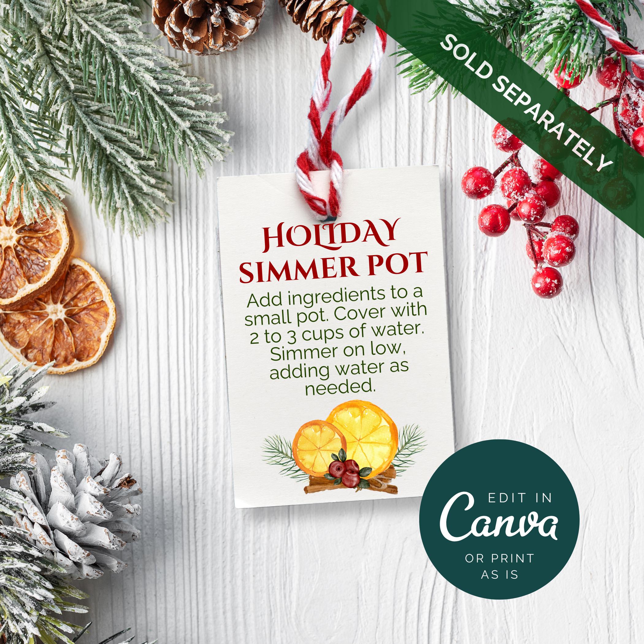 Warm and Cozy Christmas Gift Tag Canva Template, Fuzzy Socks Gift Tag ...