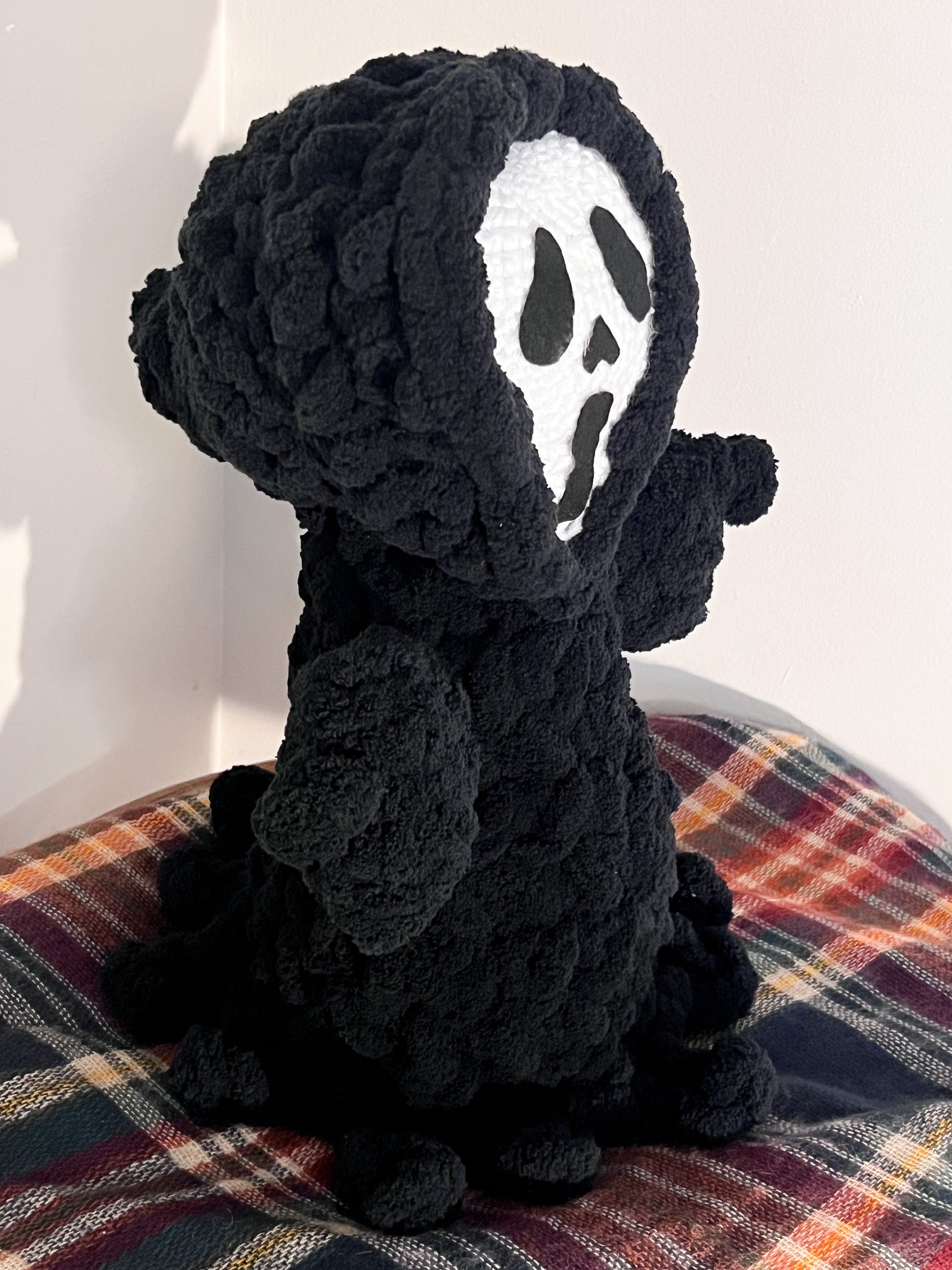 Scream Ghost Face Crochet Doll - Etsy