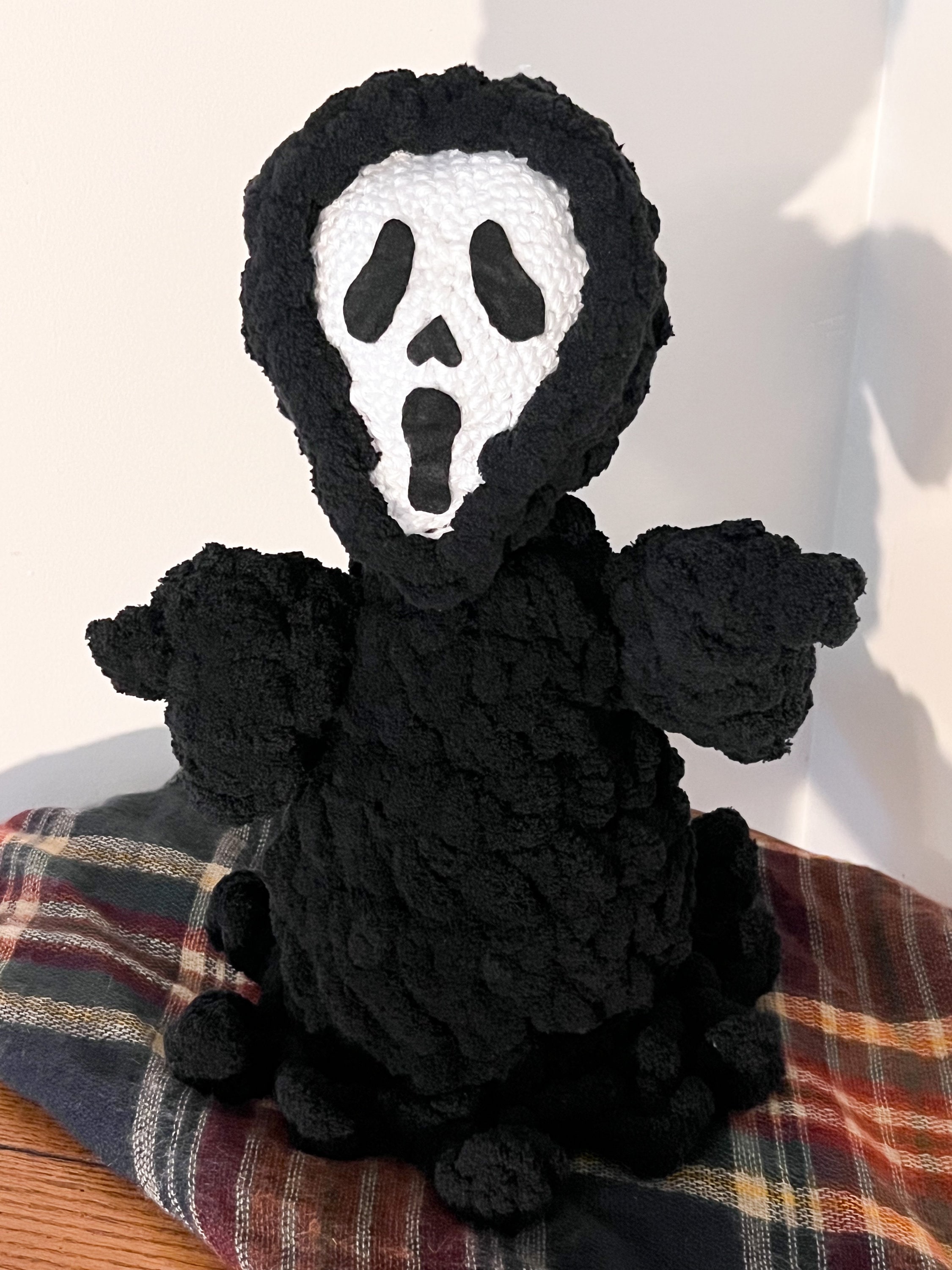 Scream Ghost Face Crochet Doll - Etsy