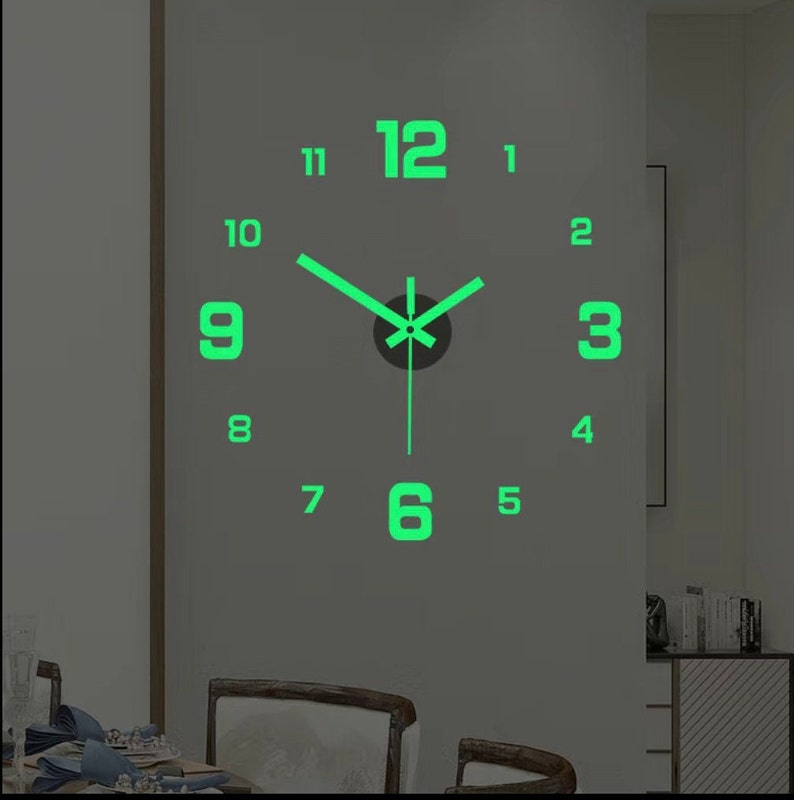 Led Wall Projection Clock - Etsy UK