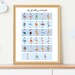 Animals Arabic Learning Poster Arabic Alphabet Animals - Etsy