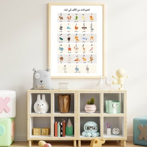 Arabic Learning Posters Animals Arabic Poster Arabic - Etsy