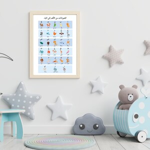 Animals Arabic Learning Poster Arabic Alphabet Animals - Etsy