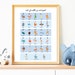 Animals Arabic Learning Poster - Arabic Alphabet - Animals Wall Art ...