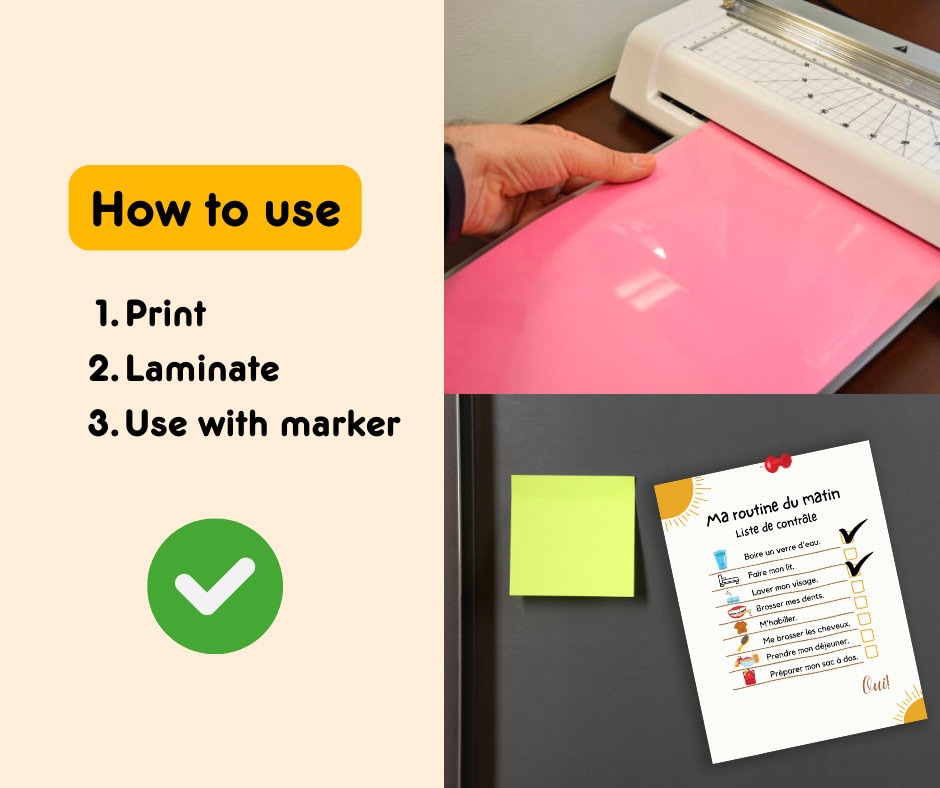 French Morning Routine Chart - to Do Chart for Kids - Printable - Kid ...