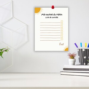 French Morning Routine Chart to Do Chart for Kids Printable Kid Routine ...