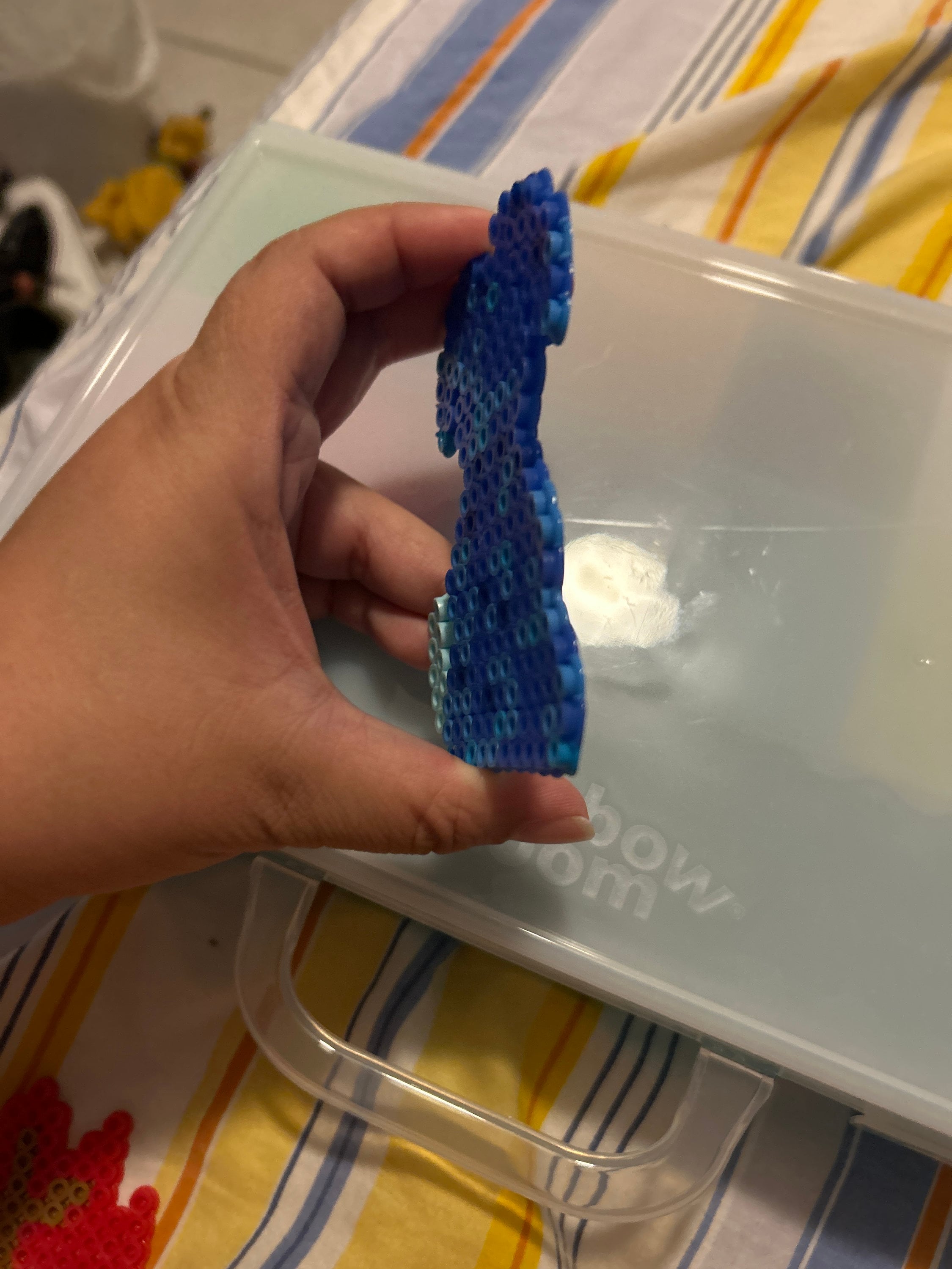 Blue Perler Beads Dog - Etsy