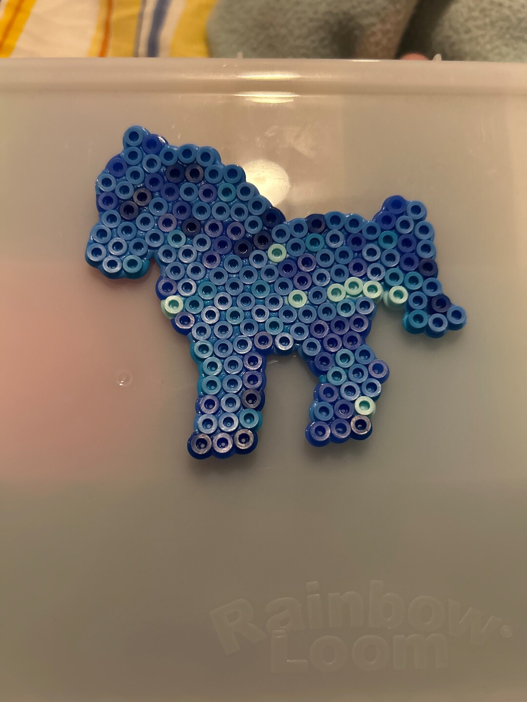 Blue Perler Bead Horse - Etsy