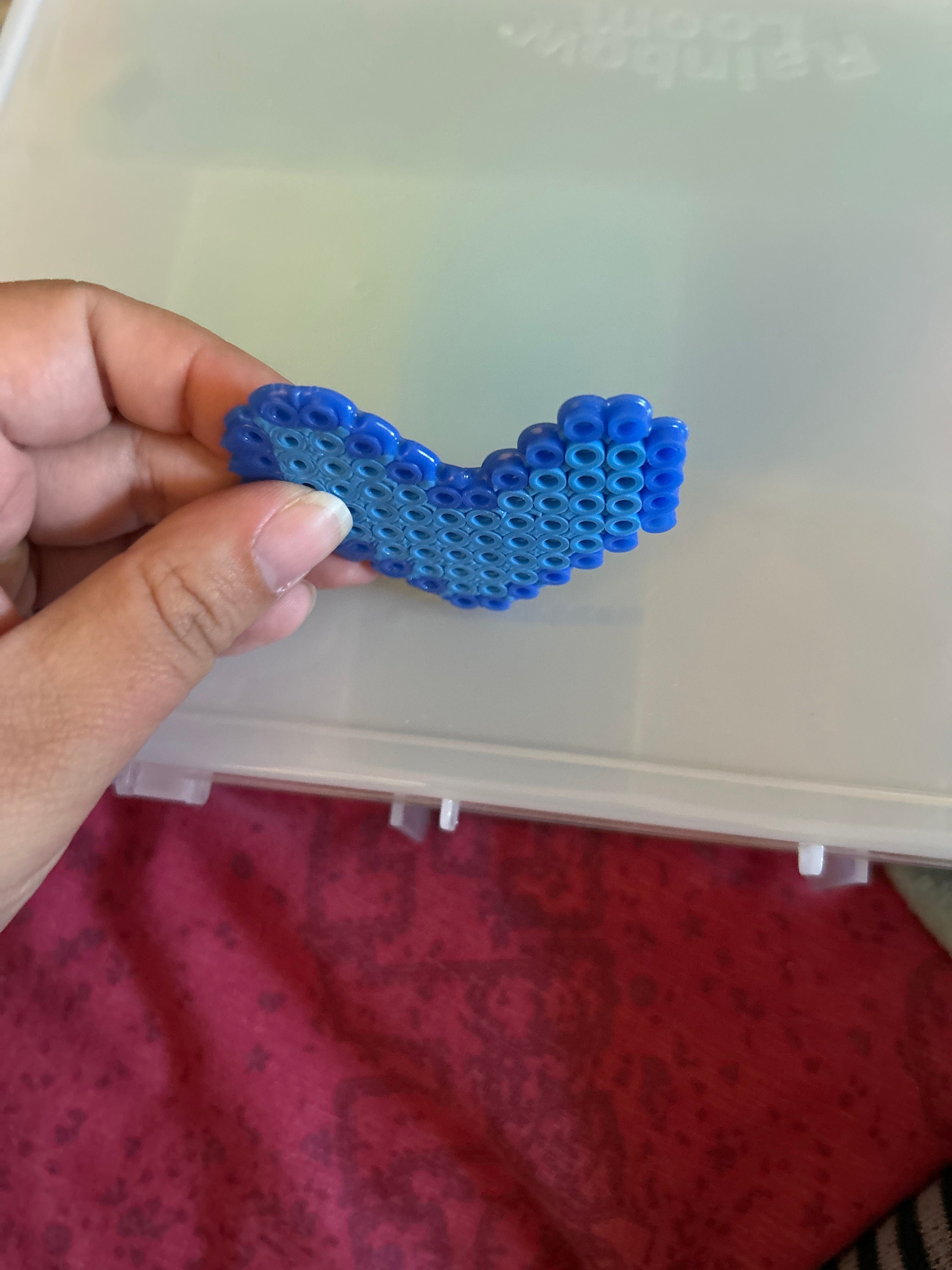 Blue Perler Bead Heart - Etsy