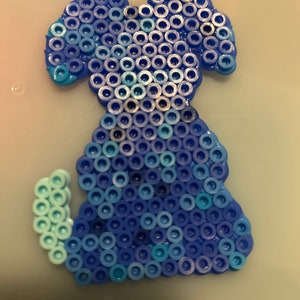 Blue Perler Beads Dog - Etsy
