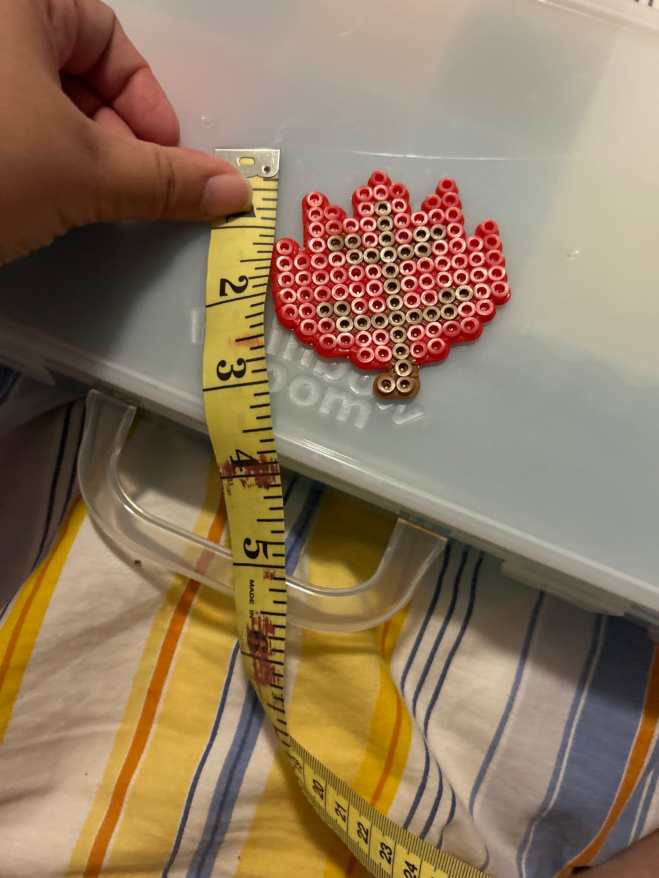 Red and Brown Fall Leaf Perler Beads - Etsy