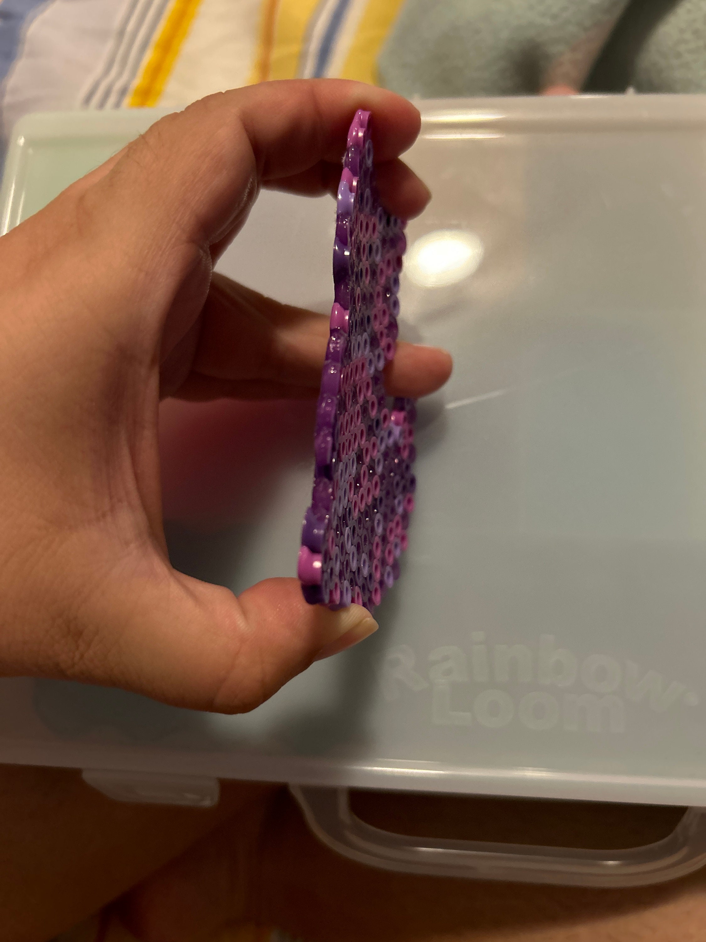 Purple Perler Beads Cat - Etsy