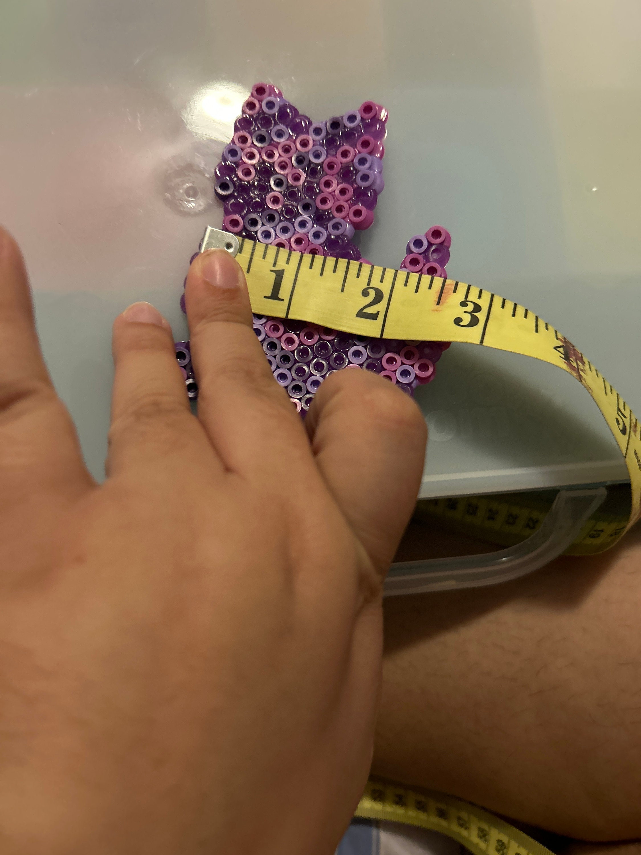 Purple Perler Beads Cat - Etsy