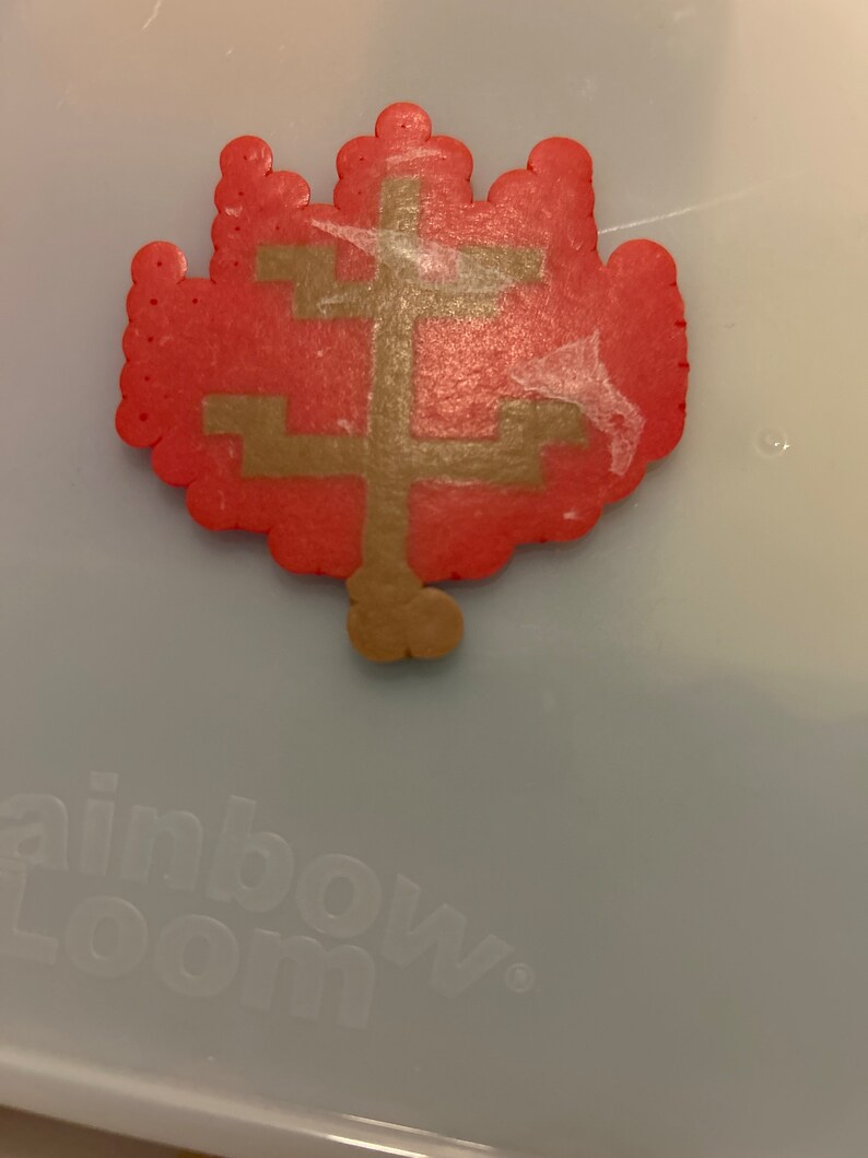 Red and Brown Fall Leaf Perler Beads - Etsy