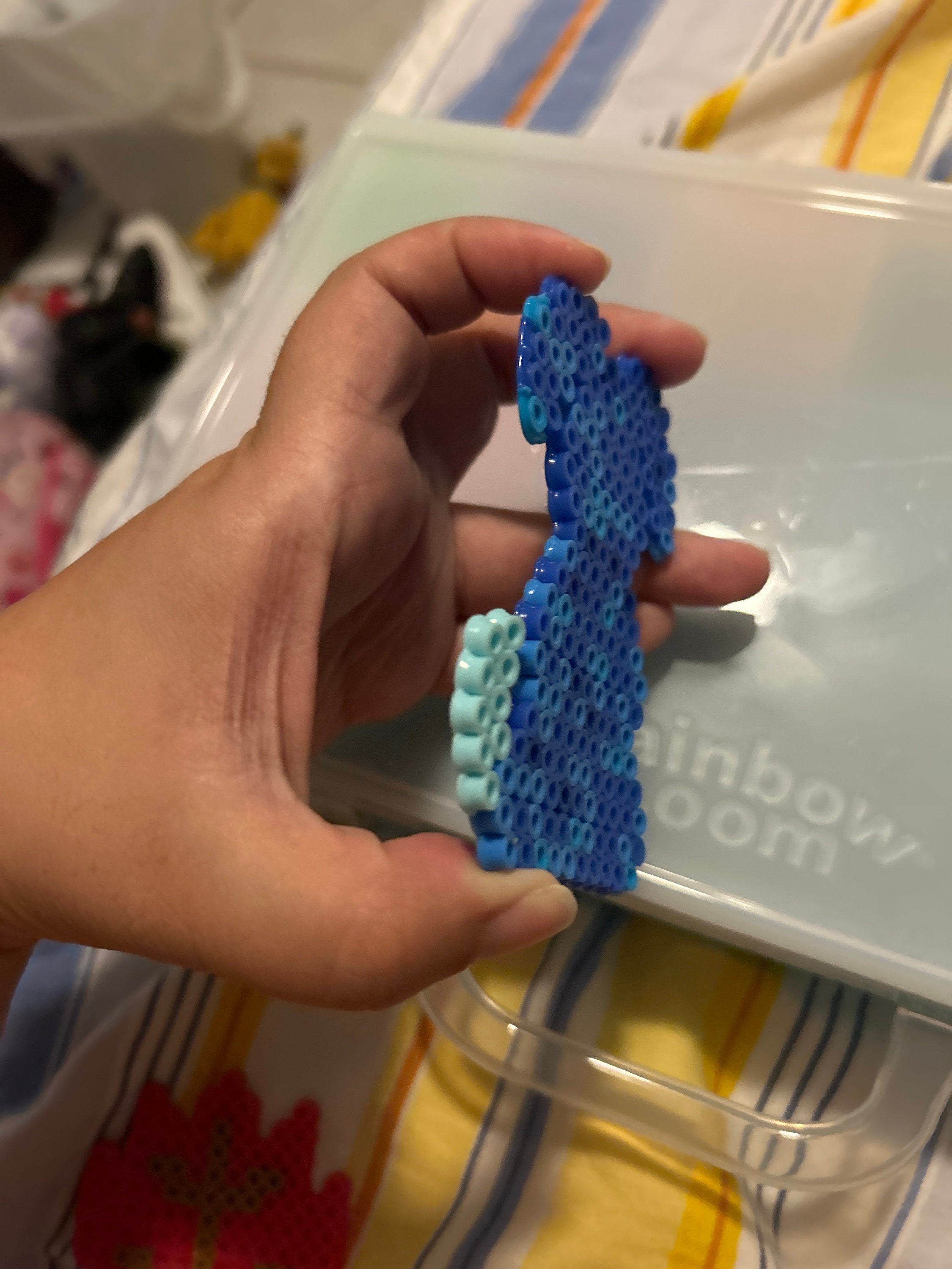 Blue Perler Beads Dog - Etsy