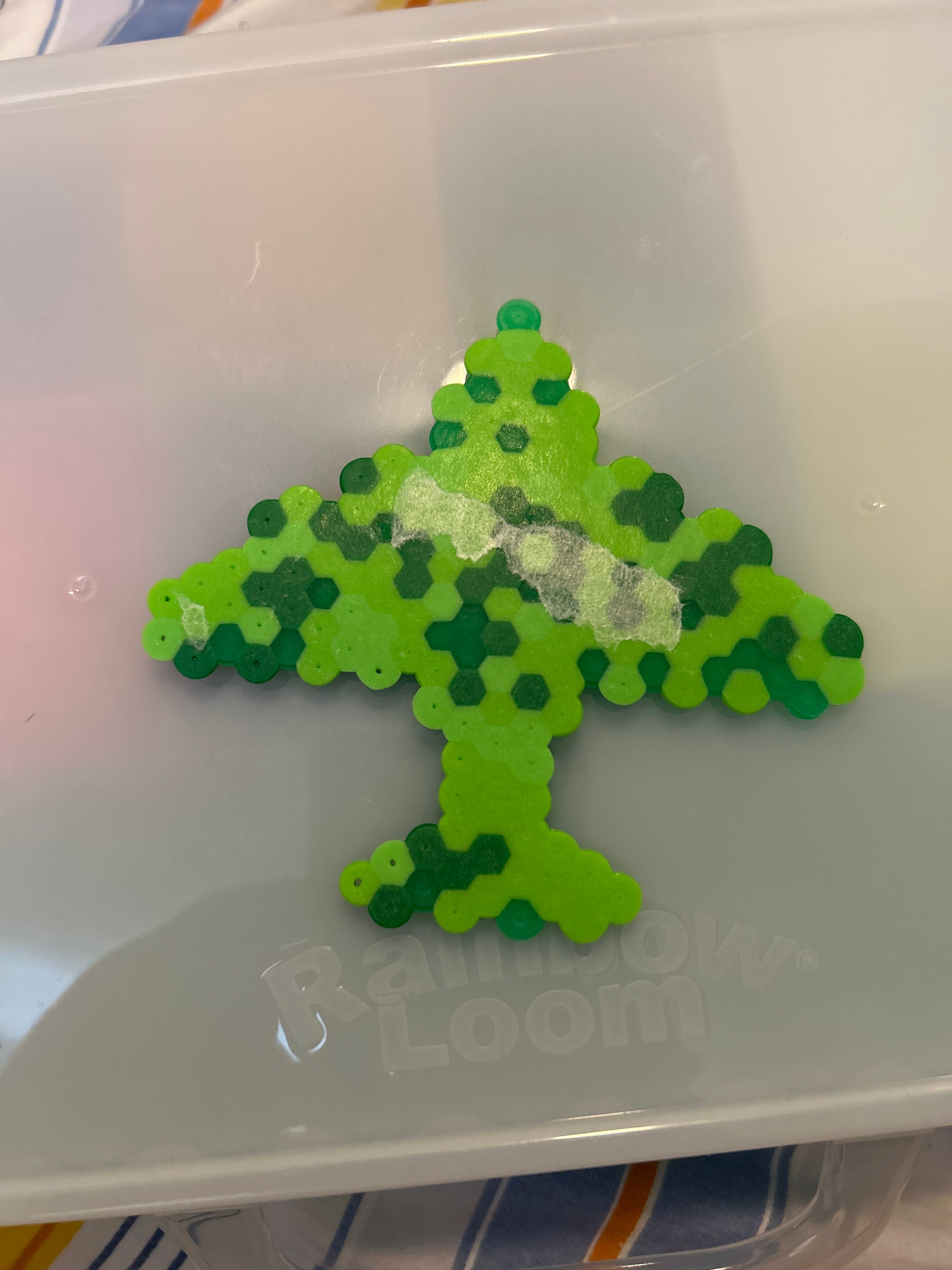 Green Perler Bead Airplane - Etsy