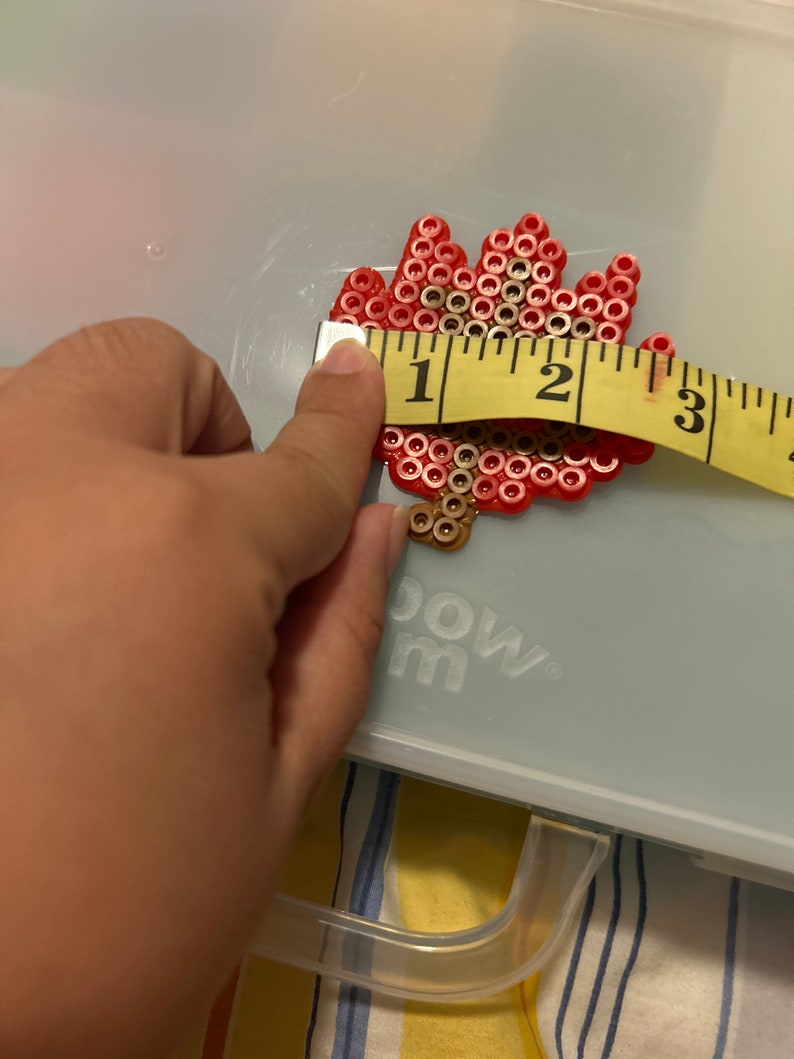 Red and Brown Fall Leaf Perler Beads - Etsy