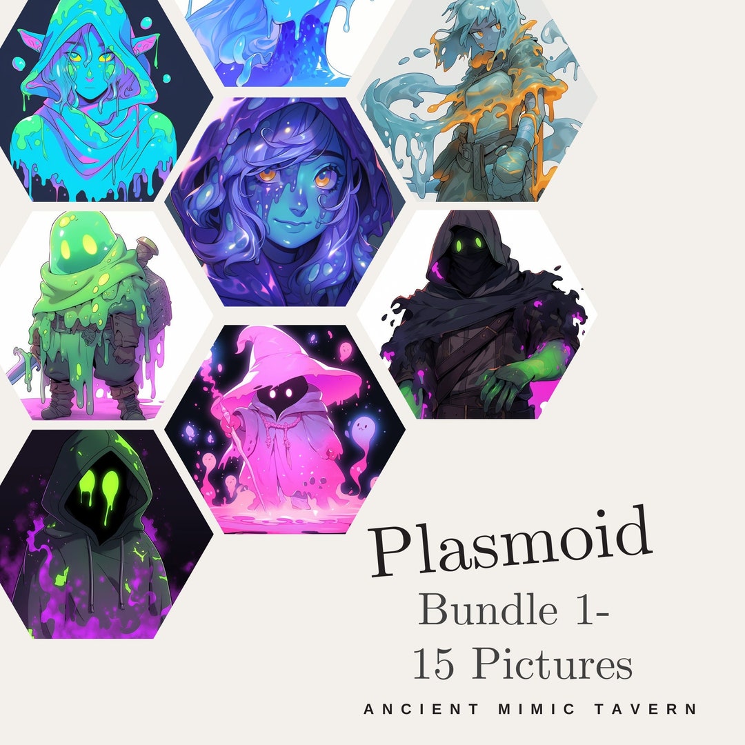 Plasmoid Bundle 1- 15 Plasmoid Portraits, Dungeons and Dragons Art, D&D ...