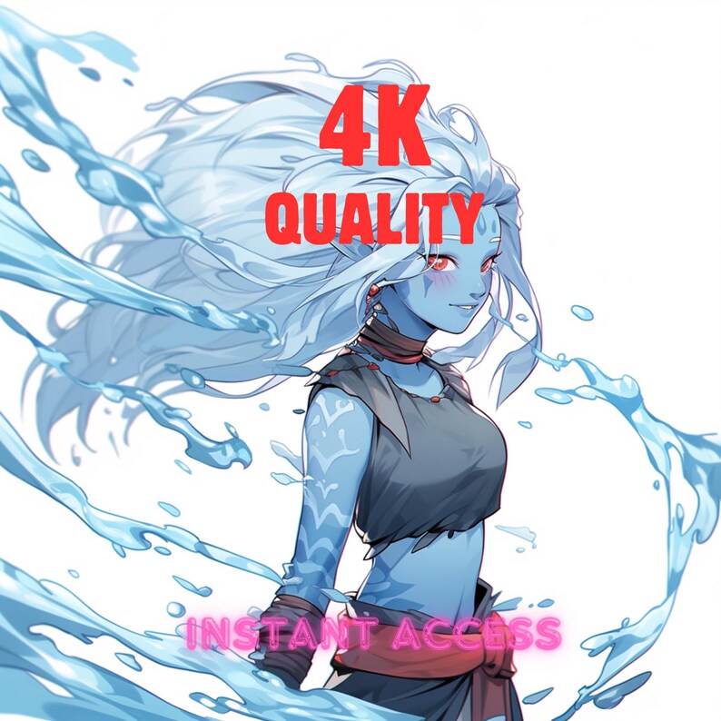 Water Genasi Bundle 1- 15 Water Genasi Portraits, Dungeons and Dragons ...