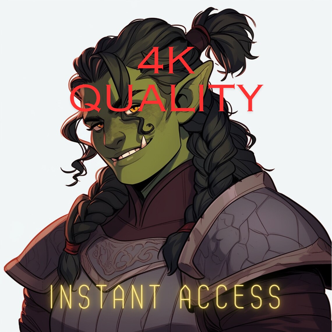 Half-orc Portrait Bundle 1 - Etsy UK