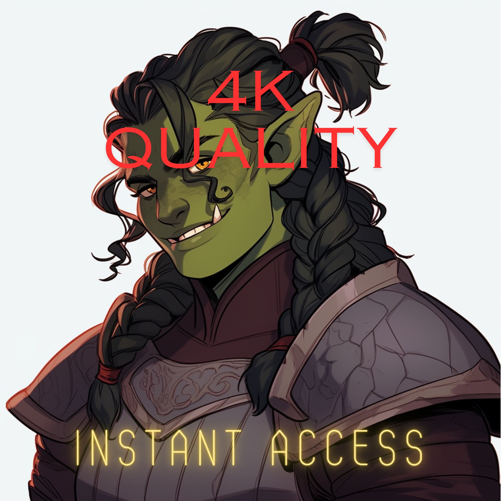 Half-orc Portrait Bundle 1 - Etsy