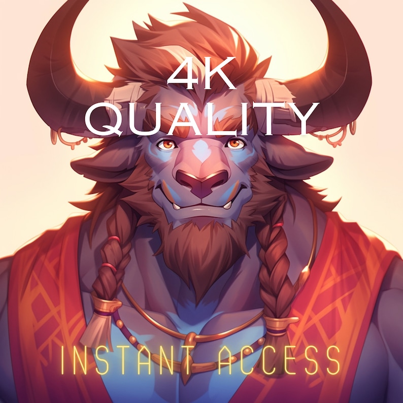 Minotaur Bundle 1- 15 Minotaur Portraits, Dungeons and Dragons Art, D&D ...
