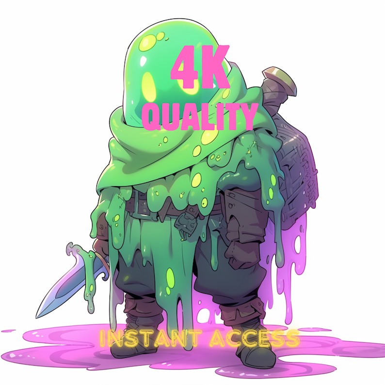 Plasmoid Character Portraits: D&D Art, TTRPG NPC (digital Download, PNG ...