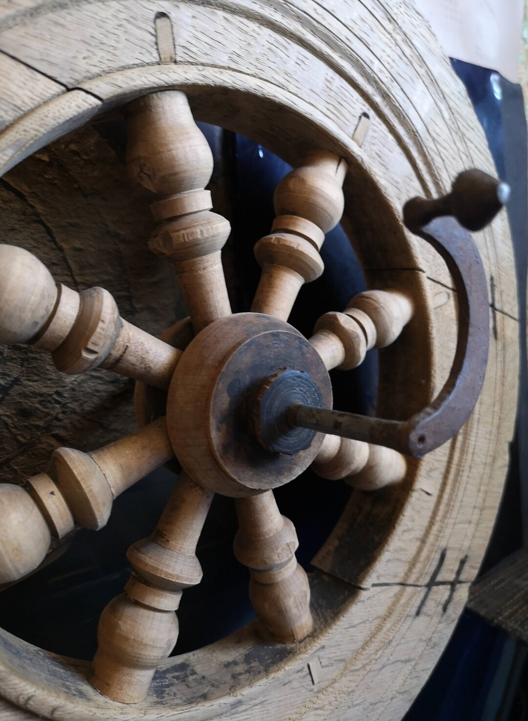 Antique Wooden Spinning Wheels Farmhouse Home Cottage Wall Decoration ...