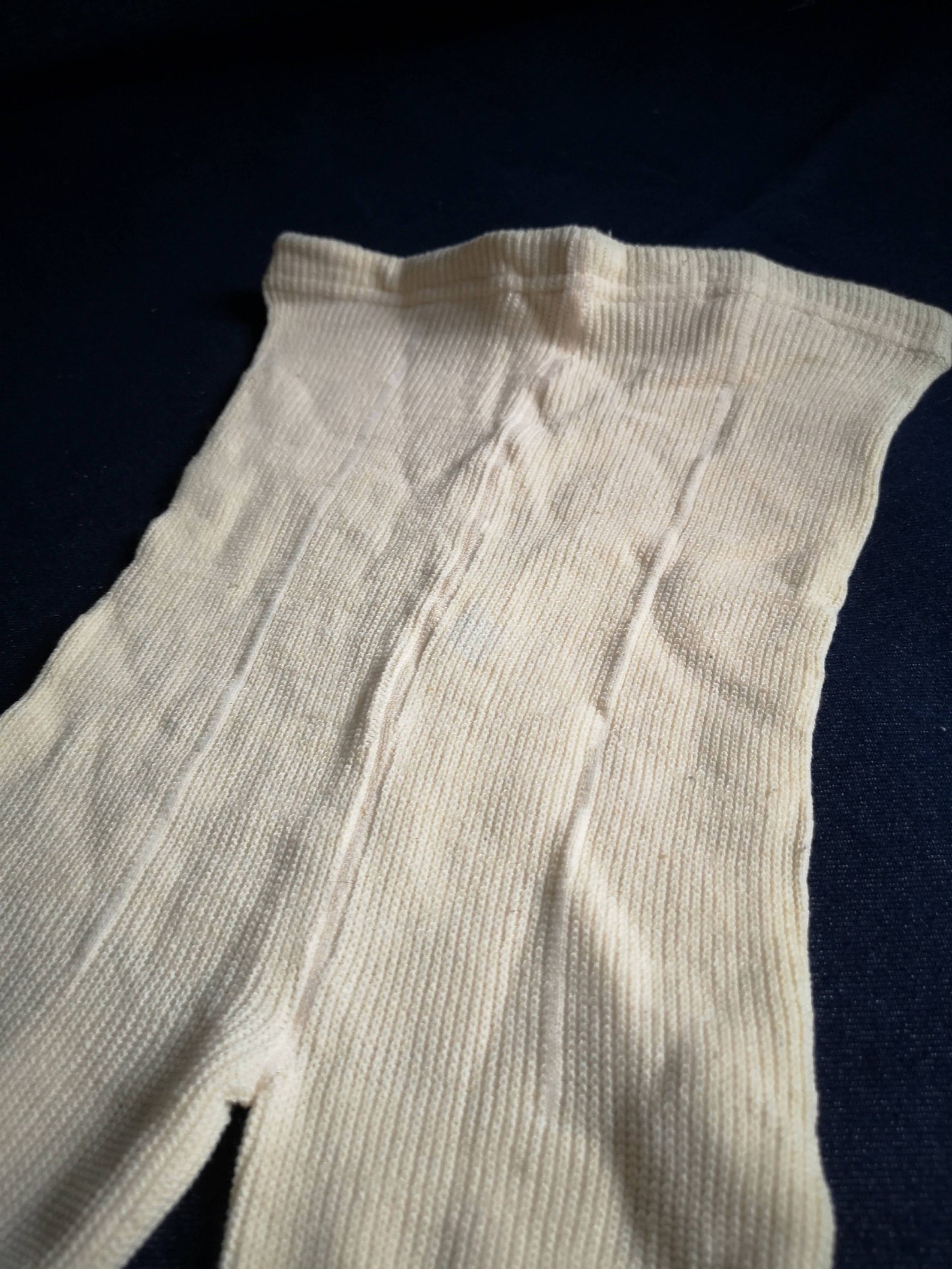 Vintage Tights Cotton Children'stights Cream Color Tights New Made ...