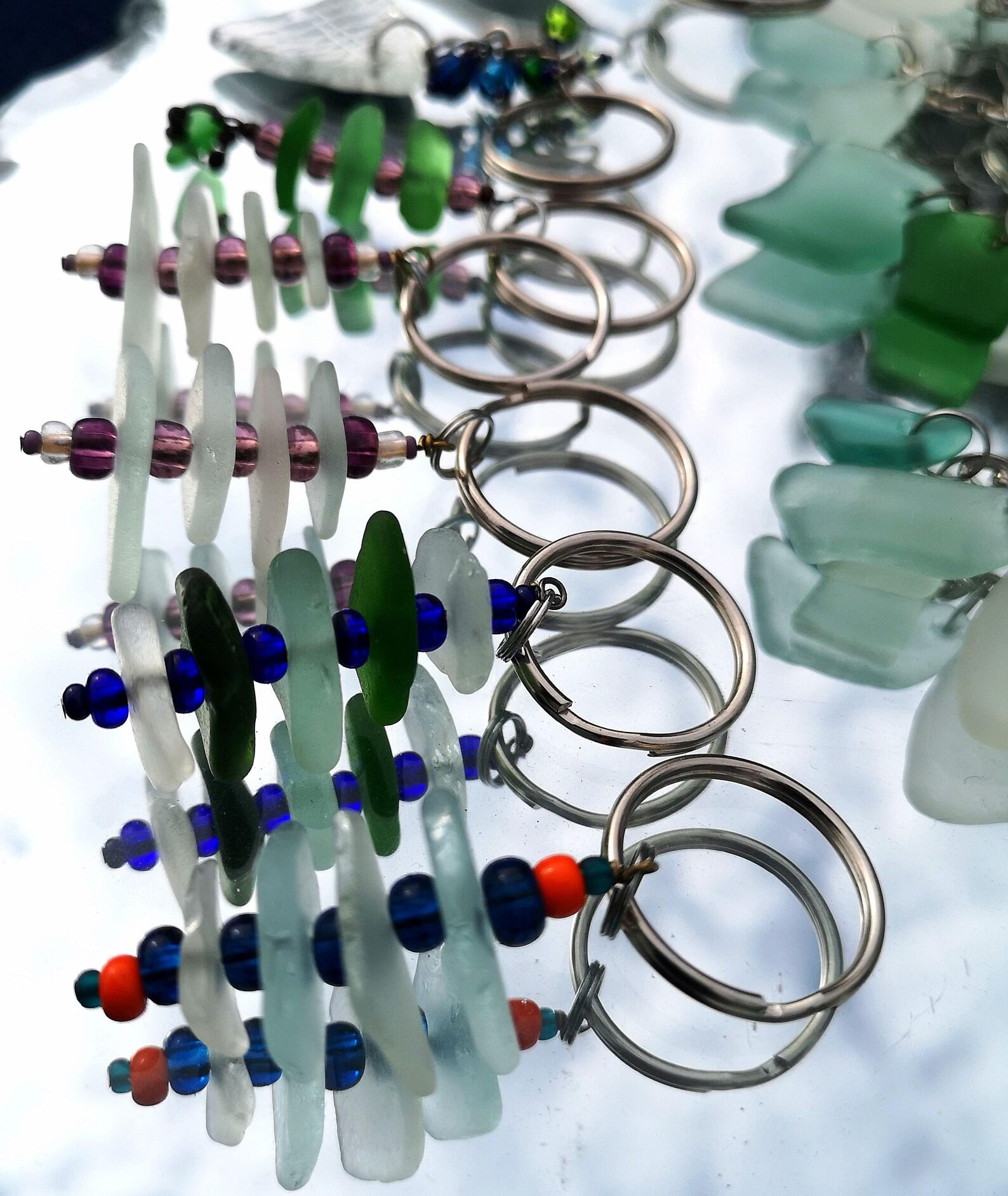 Handmade Sea Glass Keychain – Unique & Natural - Etsy