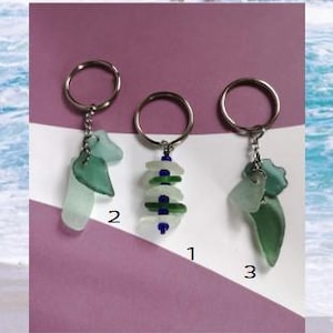Handmade Sea Glass Keychain – Unique & Natural - Etsy