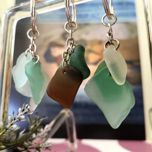 Handmade Sea Glass Keychain – Unique & Natural - Etsy