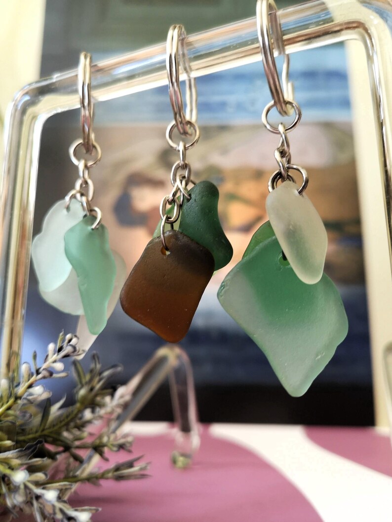 Handmade Sea Glass Keychain – Unique & Natural - Etsy