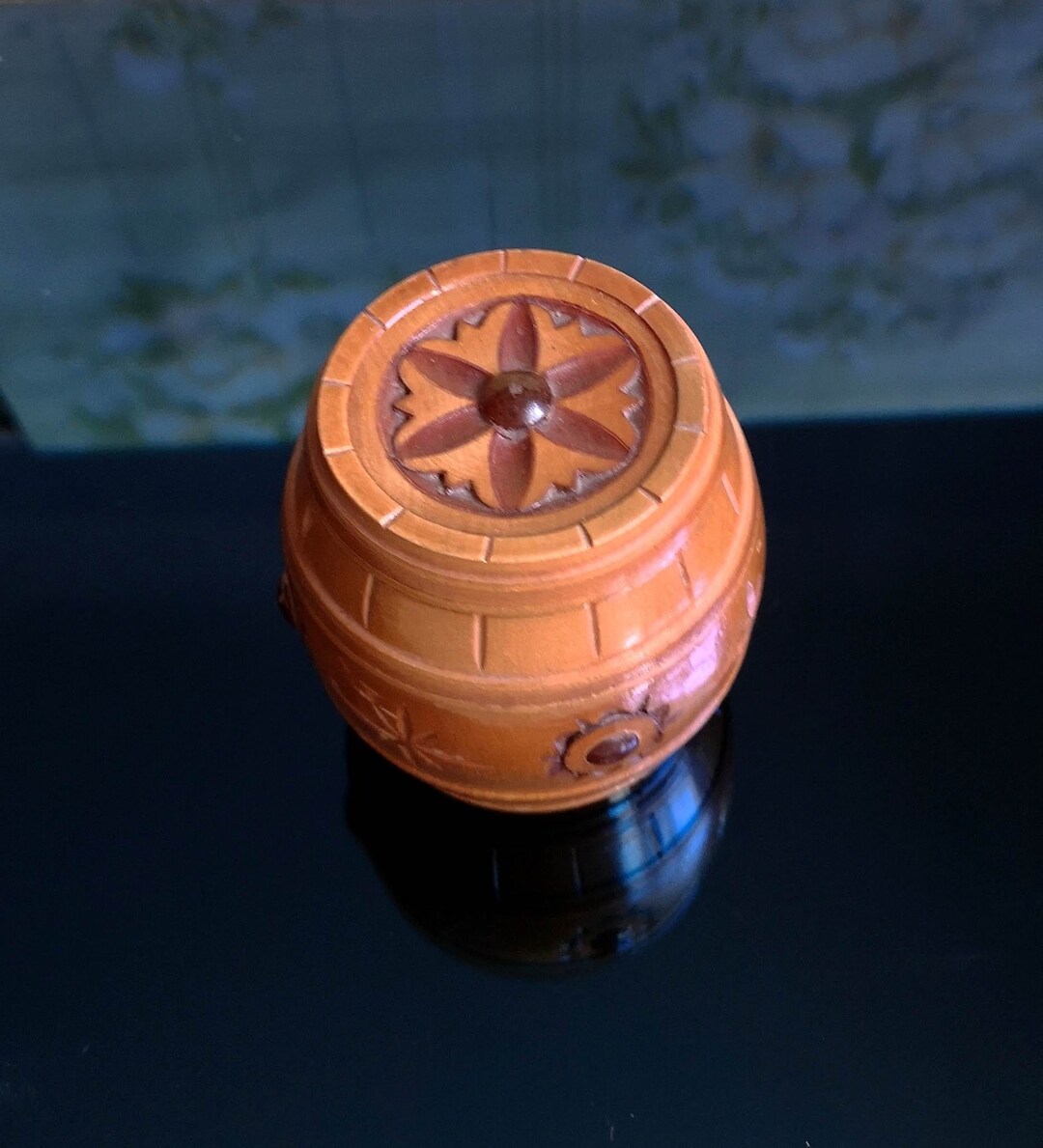 Wooden Chest Vintage Soviet Jewelry Box With Amber Handmade Wooden ...