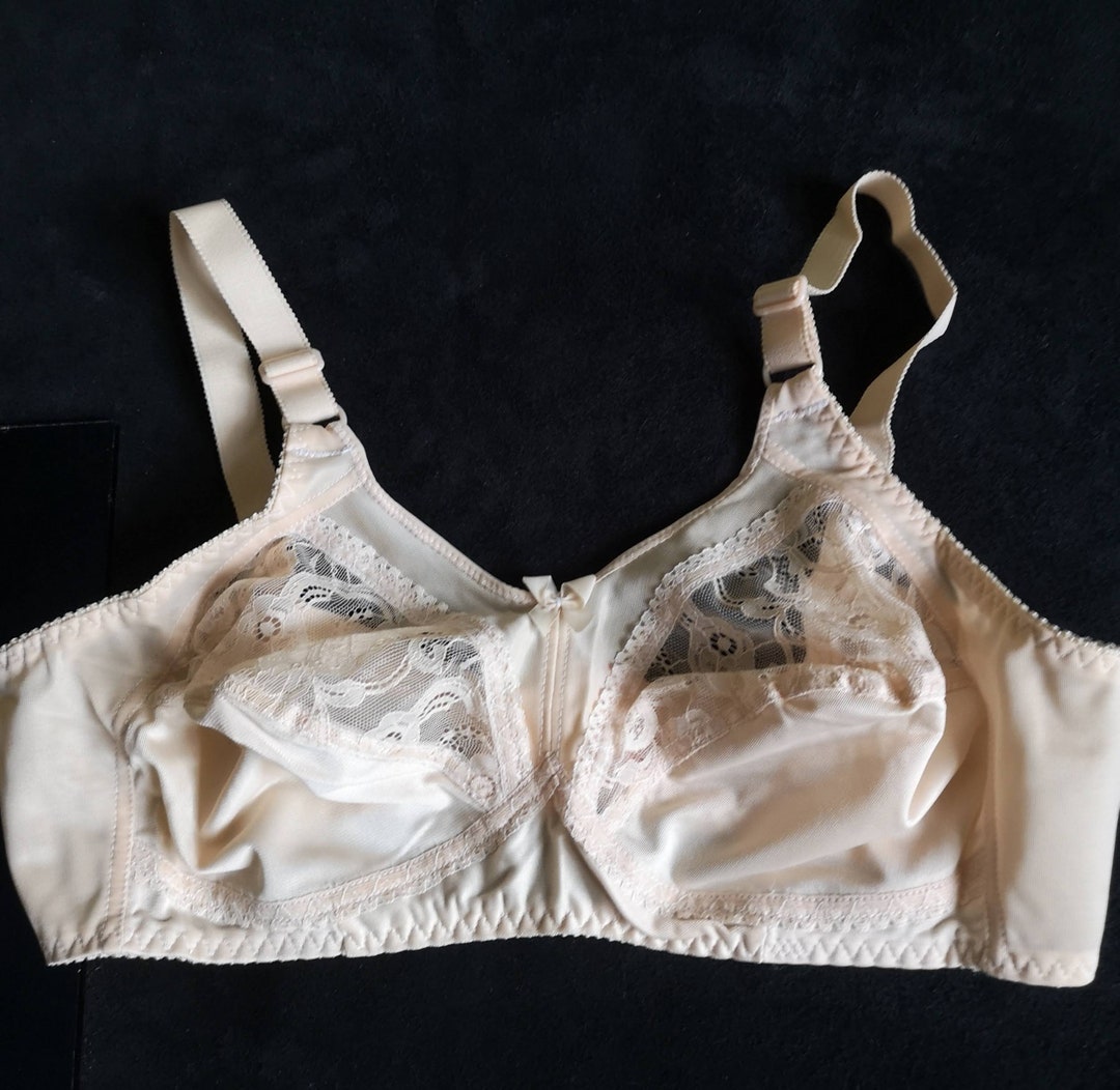 Vintage Soviet Era Poliester Brasserie Women's Underwear in Beige Color ...
