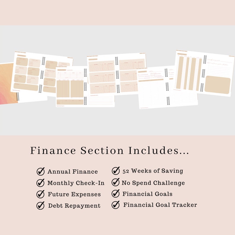 Undated Digital Planner, Editable Digital Planner, Monthly Weekly ...