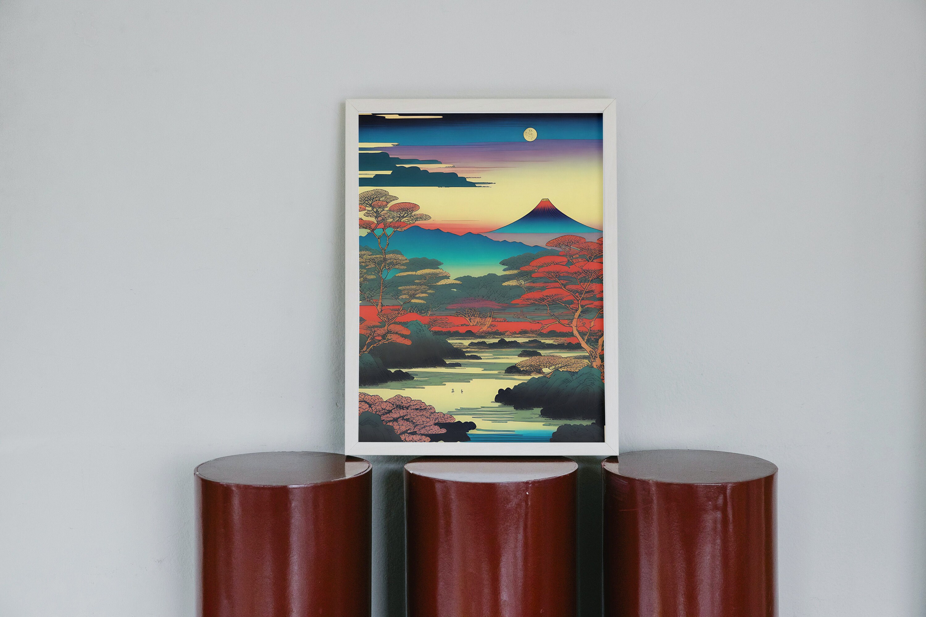 Ethereal Eden: Ukiyo-e Style Otherworldly Garden Art Print - Etsy