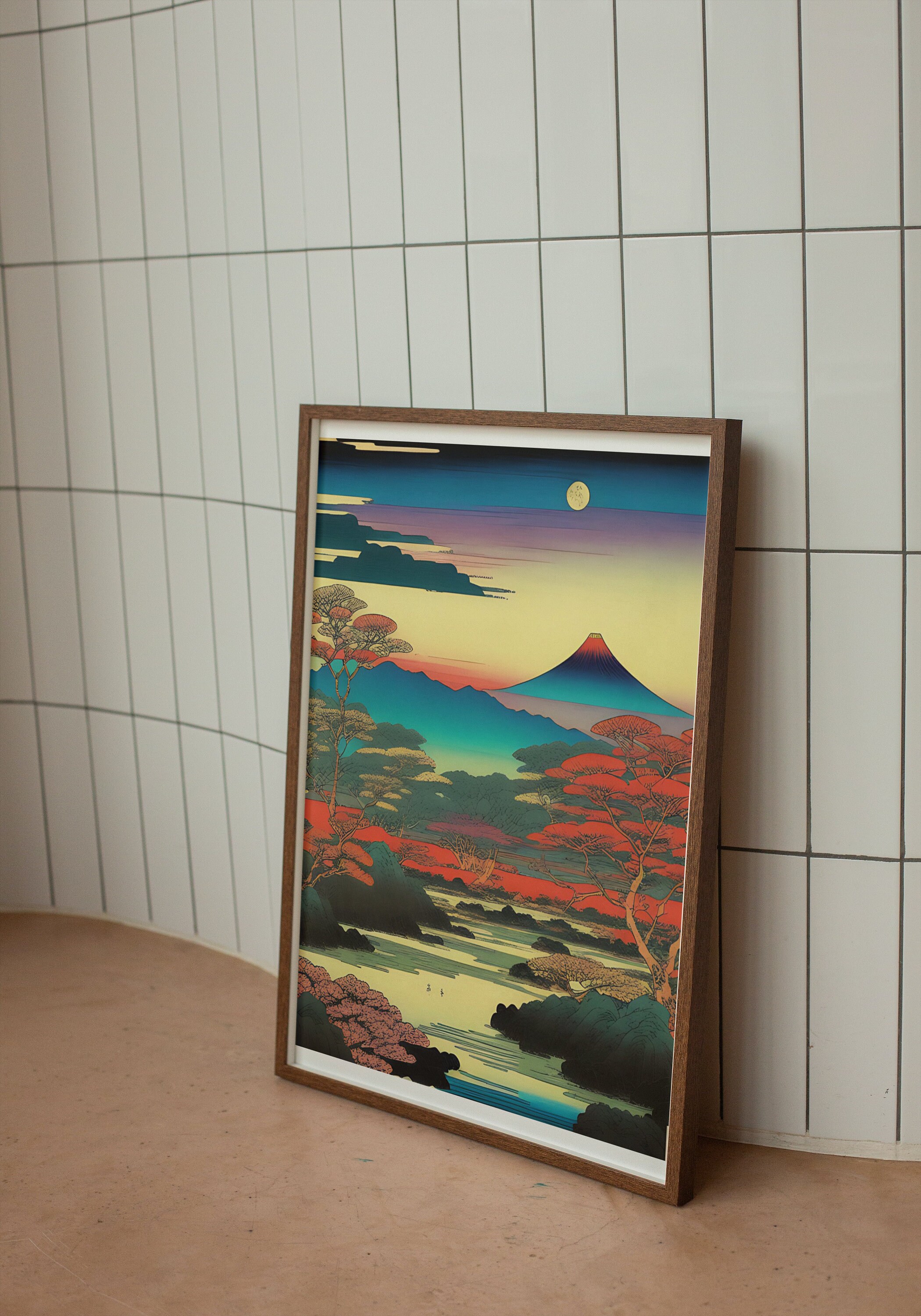 Ethereal Eden: Ukiyo-e Style Otherworldly Garden Art Print - Etsy