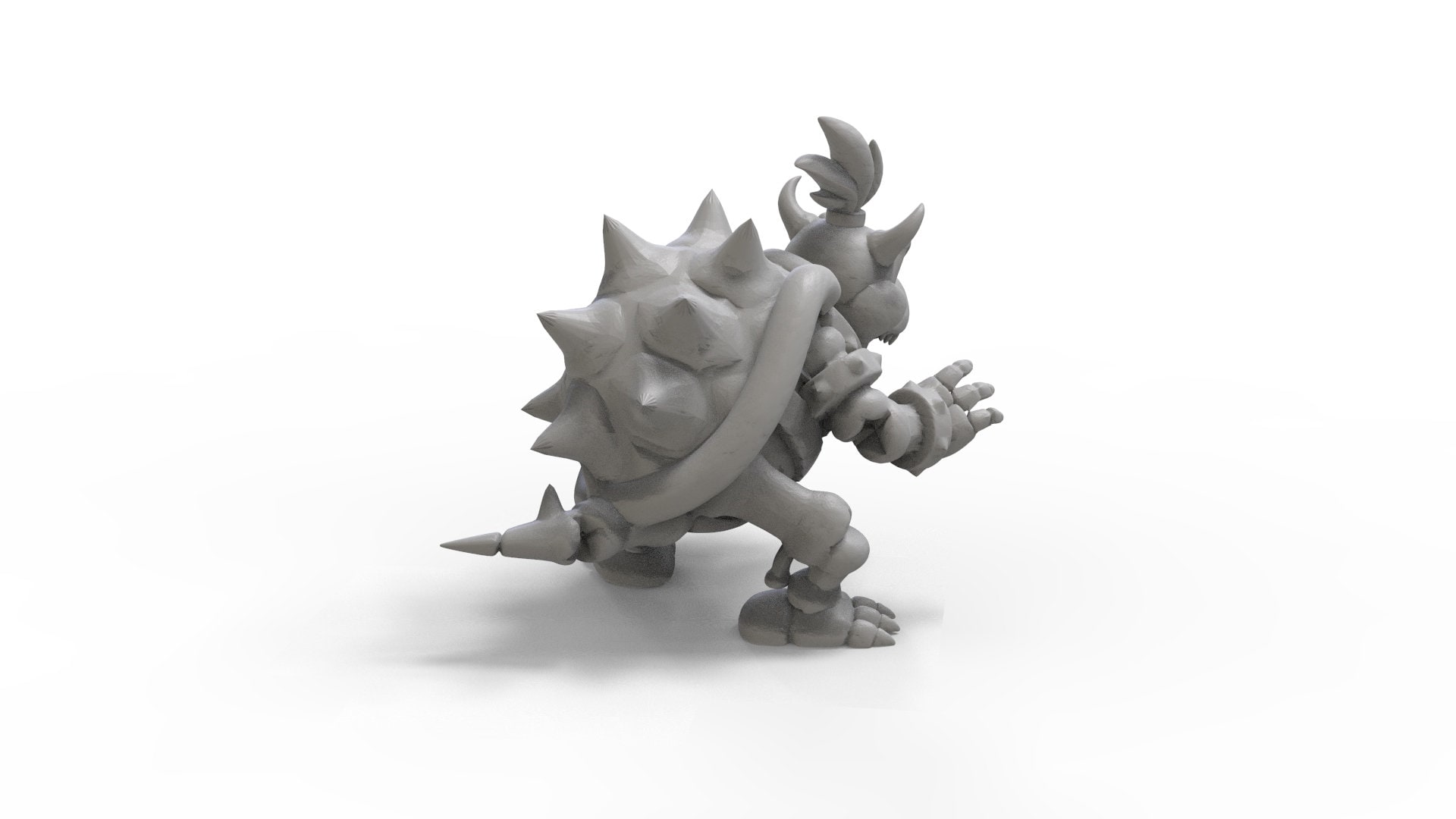 Mario Dry Bowser Action Figure STL File - Etsy