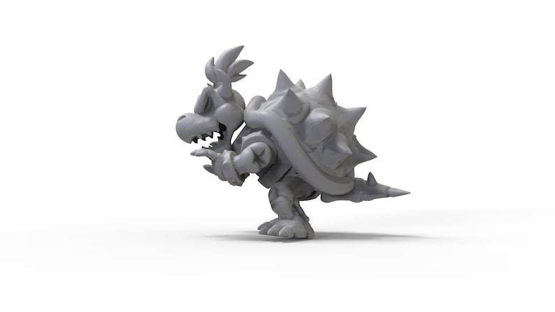 Mario Dry Bowser Action Figure STL File - Etsy